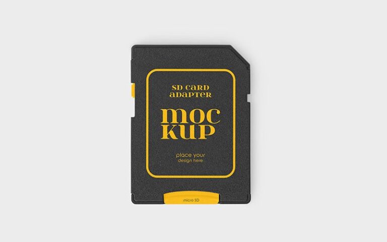Free SD Card Adapter Mockup Set - Free mockup