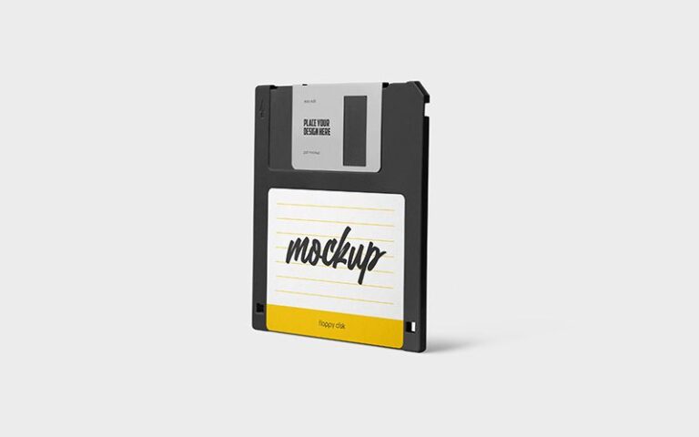 Free Floppy Disk Mockup Set - Free mockup