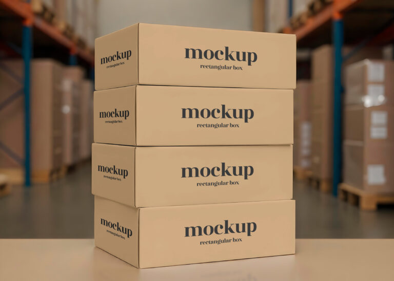 Free Rectangular Boxes Packaging Mockup - Free mockup